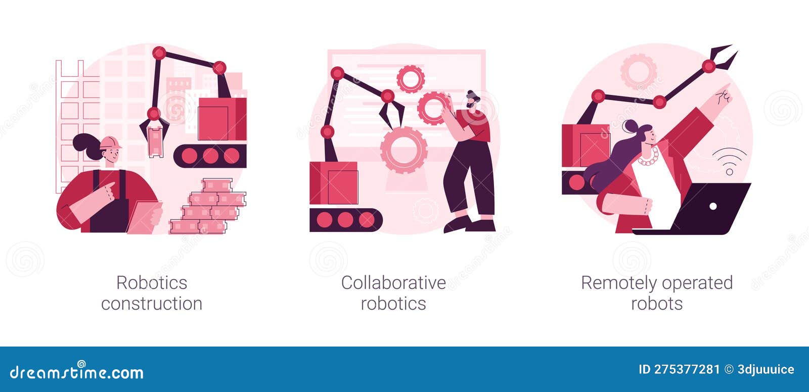 Automotive Machine Work Abstract Concept Vector Illustrations. Stock Vector - Illustration of ...