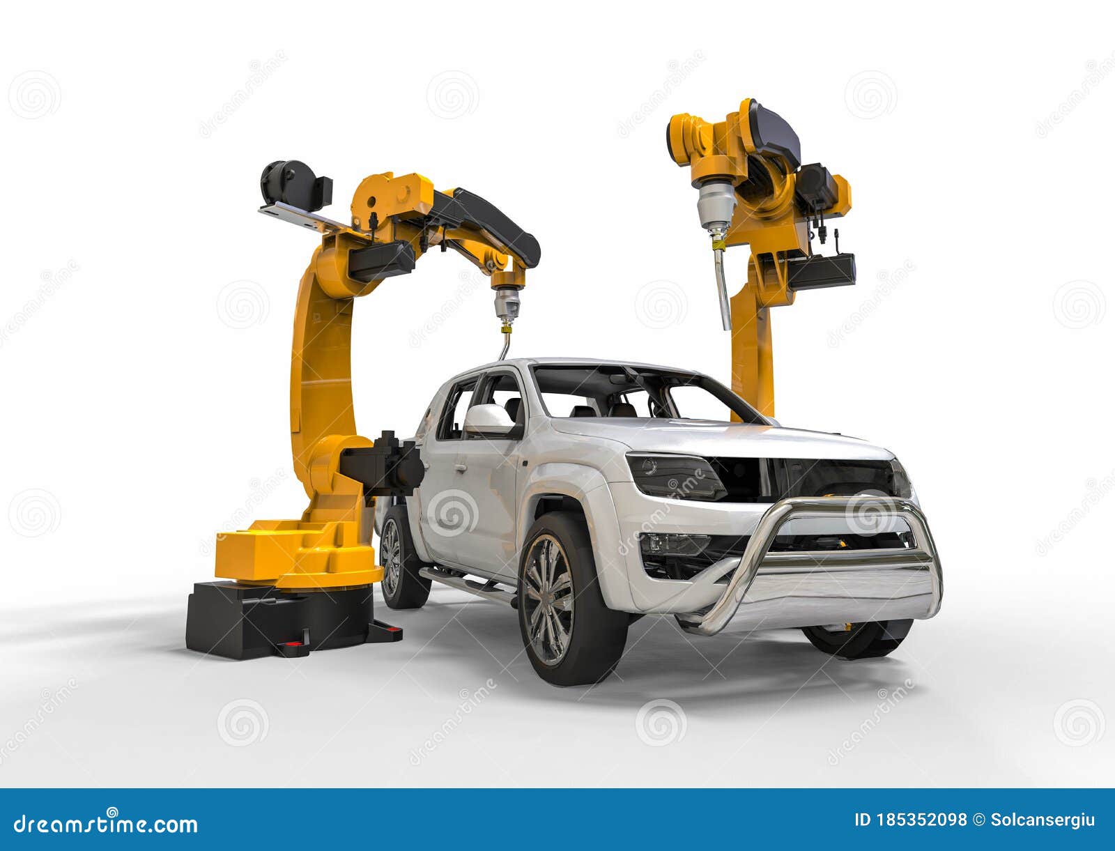 Automotive Manufacturing Business. Automatic Assembly Line Stock ...