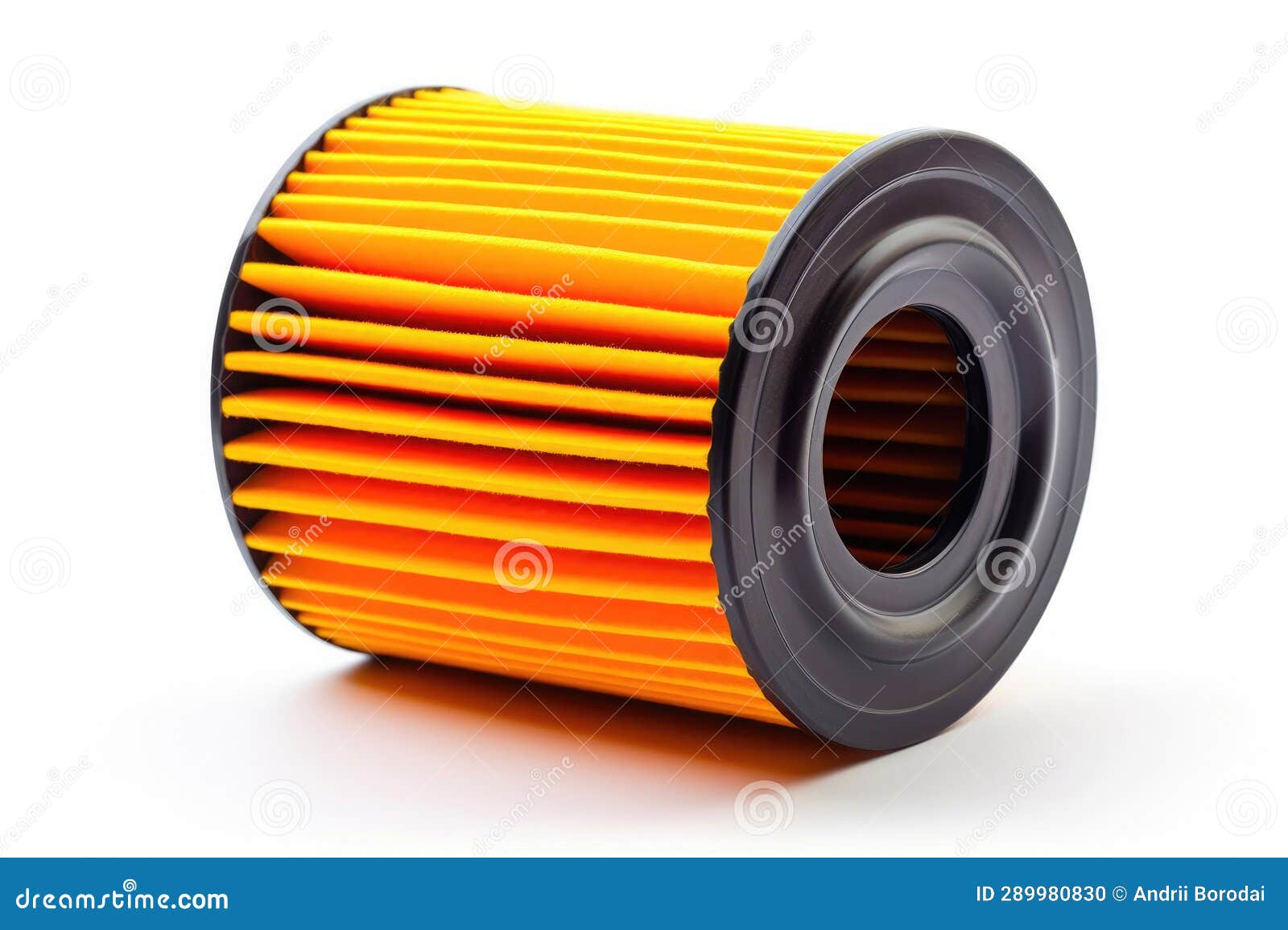 Car Oil Filter Isolated On White. Exploded View Royalty-Free Cartoon ...