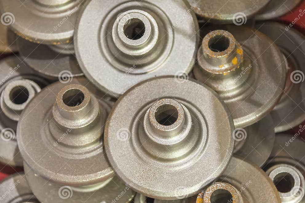 The Automotive Part from Casting Process. Stock Image - Image of ...