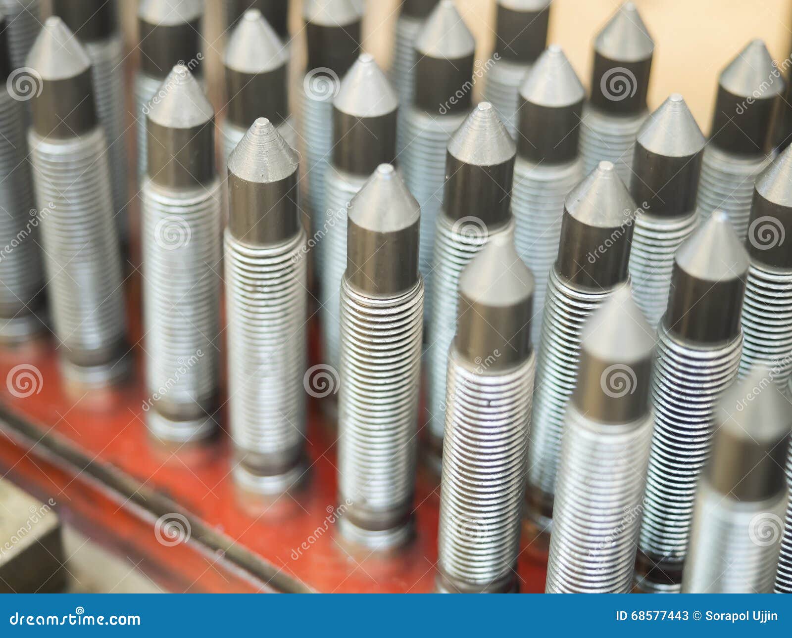 Automotive Parts High Precision Stud Bolt Stock Image - Image of ...