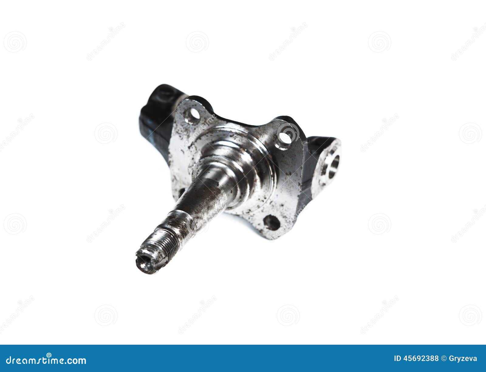 Automotive Parts with Thread Isolated on White Background Stock Photo ...