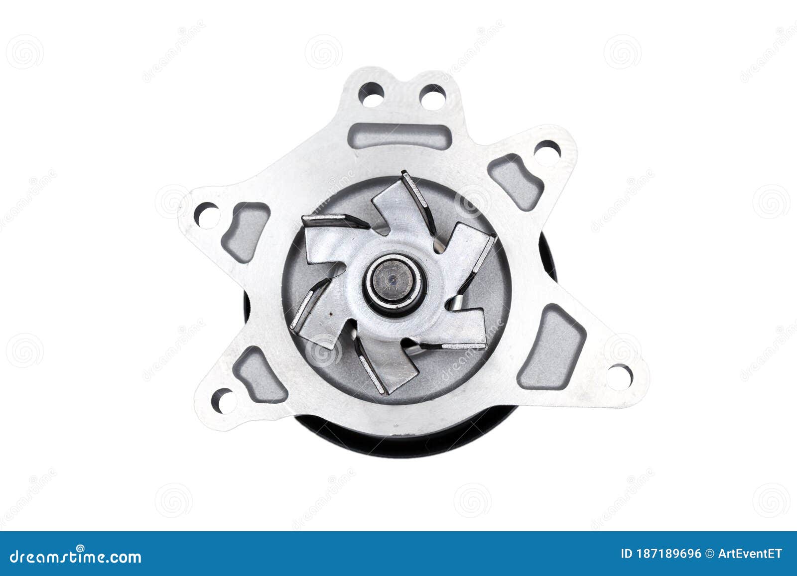 Automotive Pump Isolated on White Background Stock Photo - Image of ...