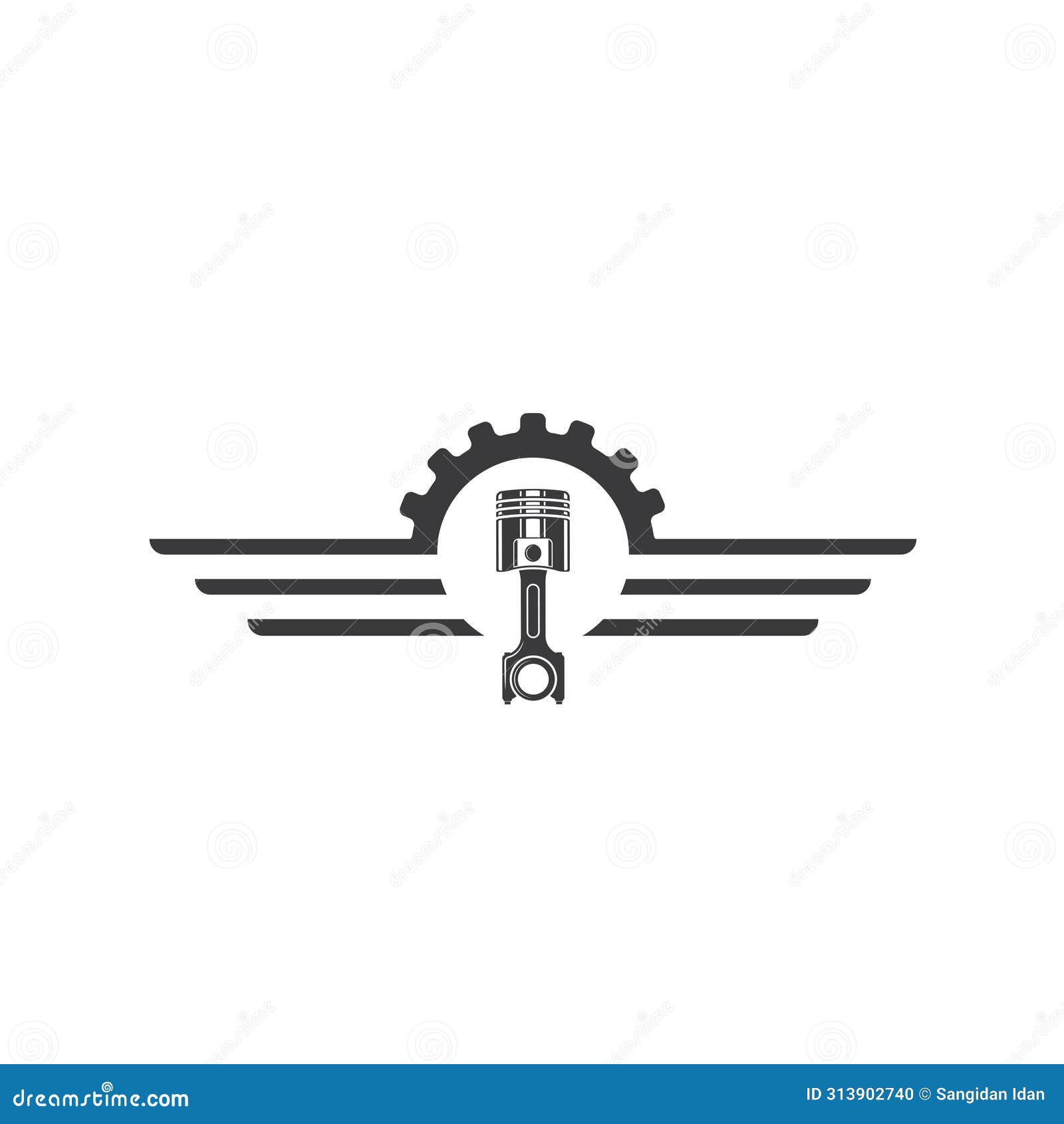 Automotive Sparepart Icon Vector Concept Design Template Stock Vector ...