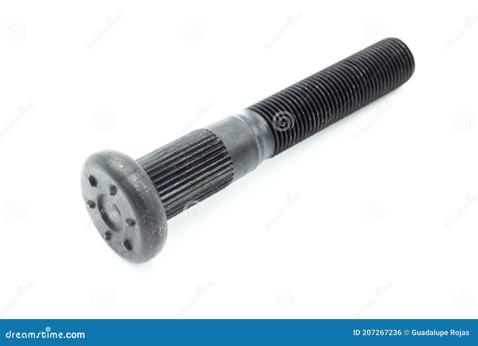 Automotive Stud of Different Sizes and Measures on a White Background ...
