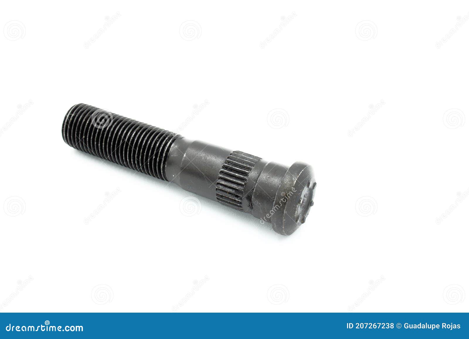 Automotive Stud of Different Sizes and Measures on a White Background ...