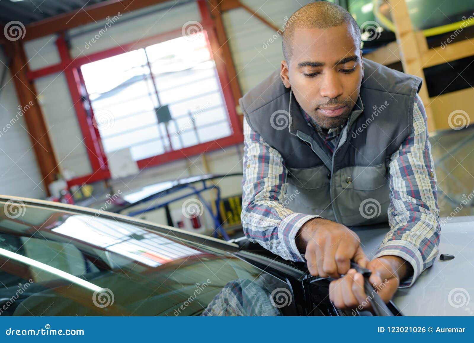 Automotive Technician at Work Stock Photo - Image of cost, mechanic ...