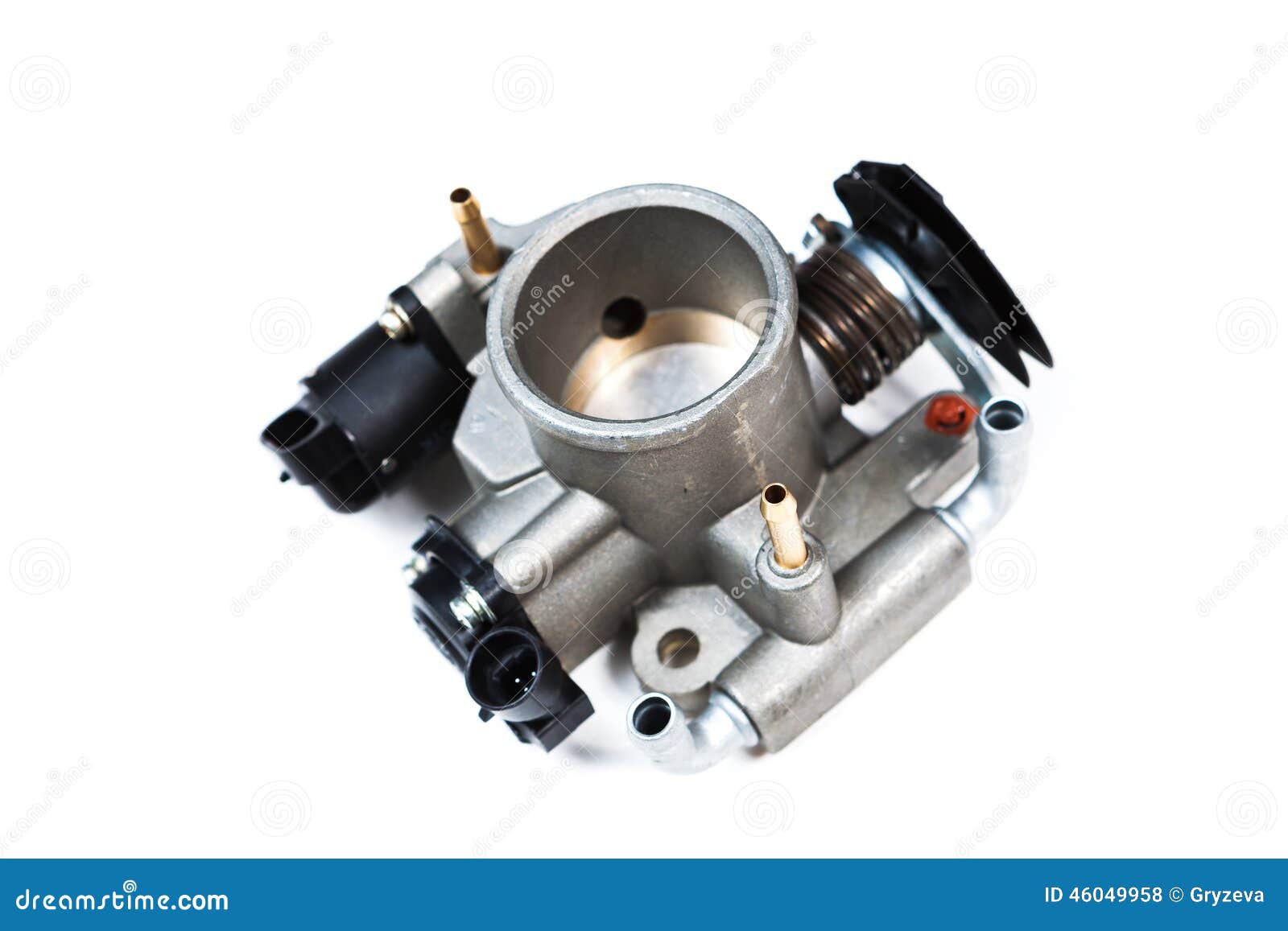 Automotive Throttle Isolated on White Background Stock Photo - Image of ...