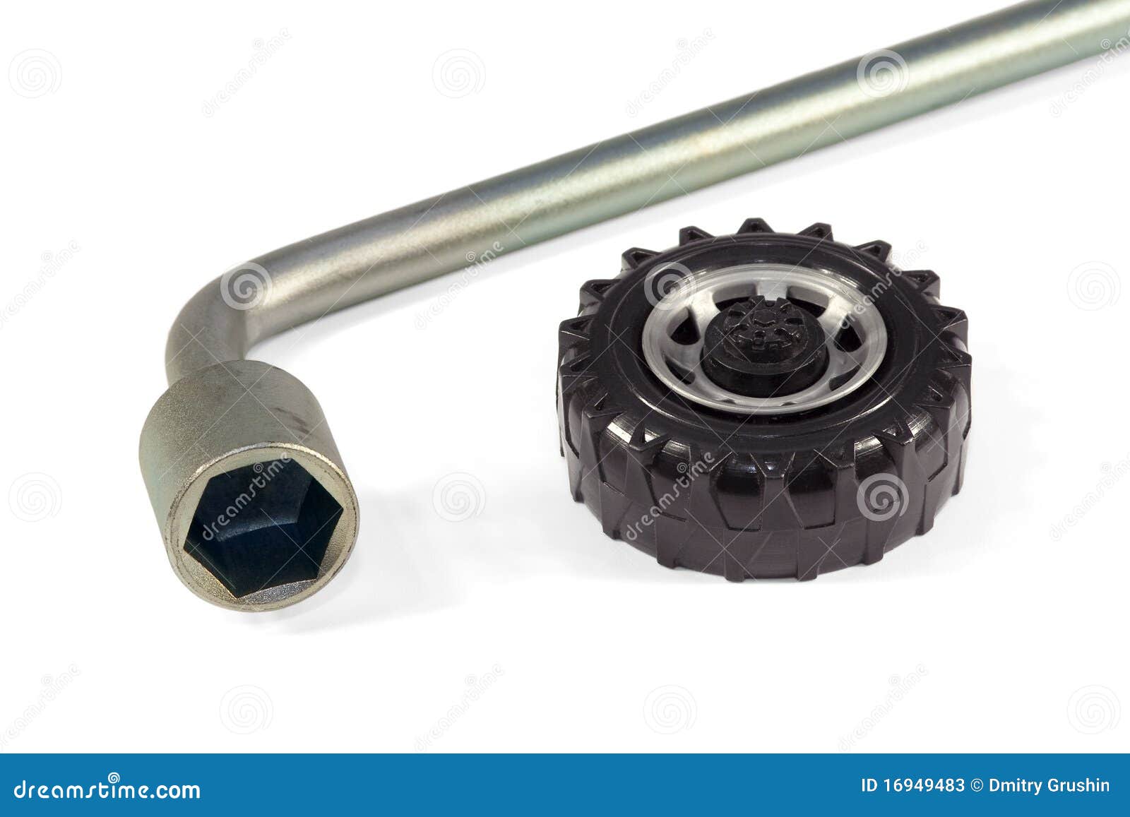 Automotive Tool And The Wheel Stock Image - Image of installation ...