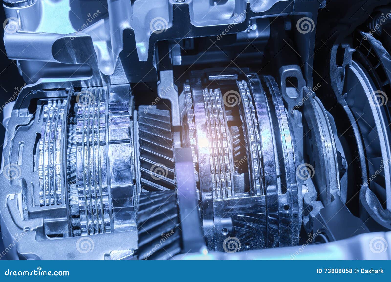 Transmission Gearbox Final Assembly Line At The Tractor Factory ...