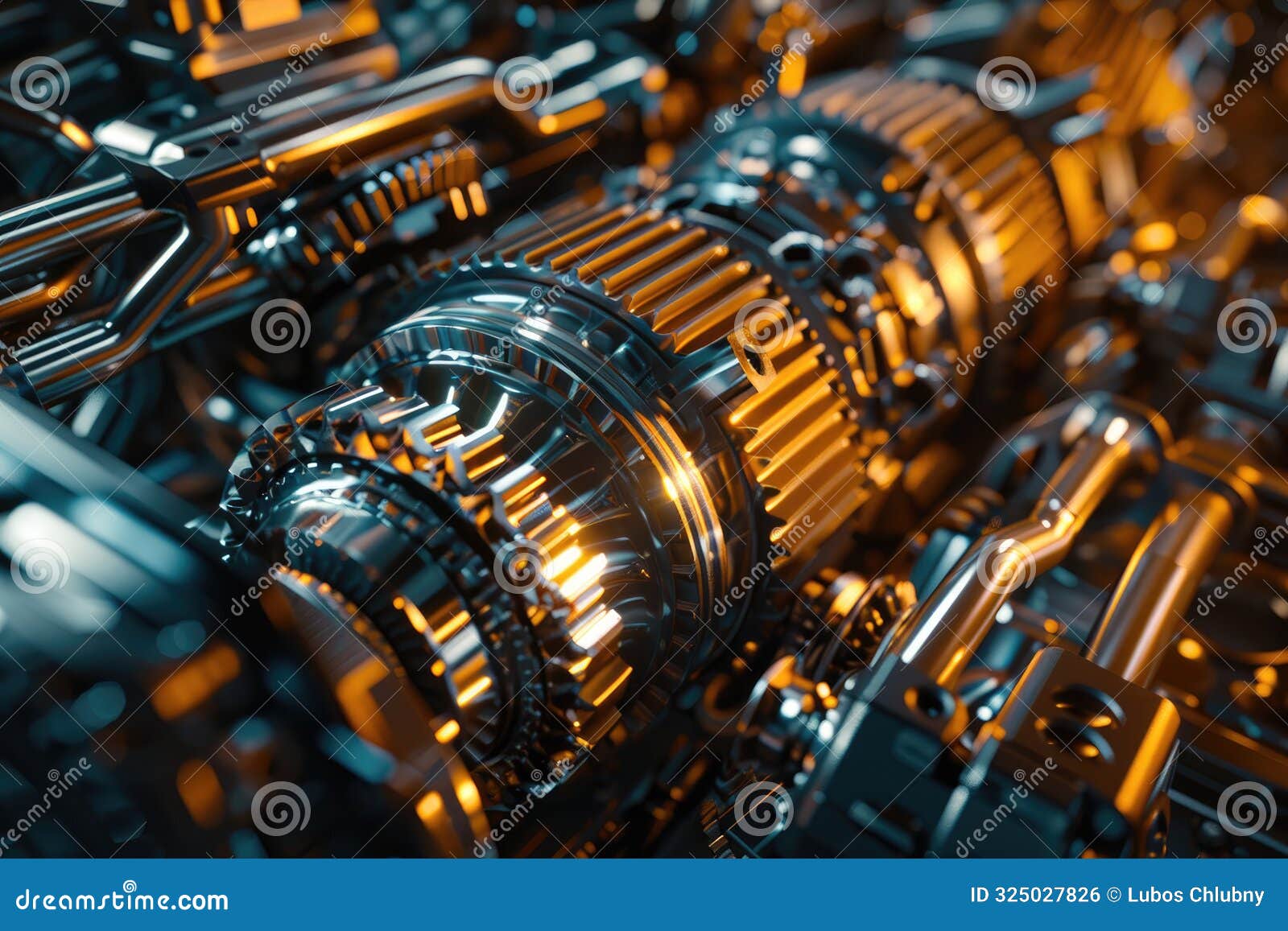 Automotive Transmission Gearbox, Cogs and Gears Stock Photo - Image of ...