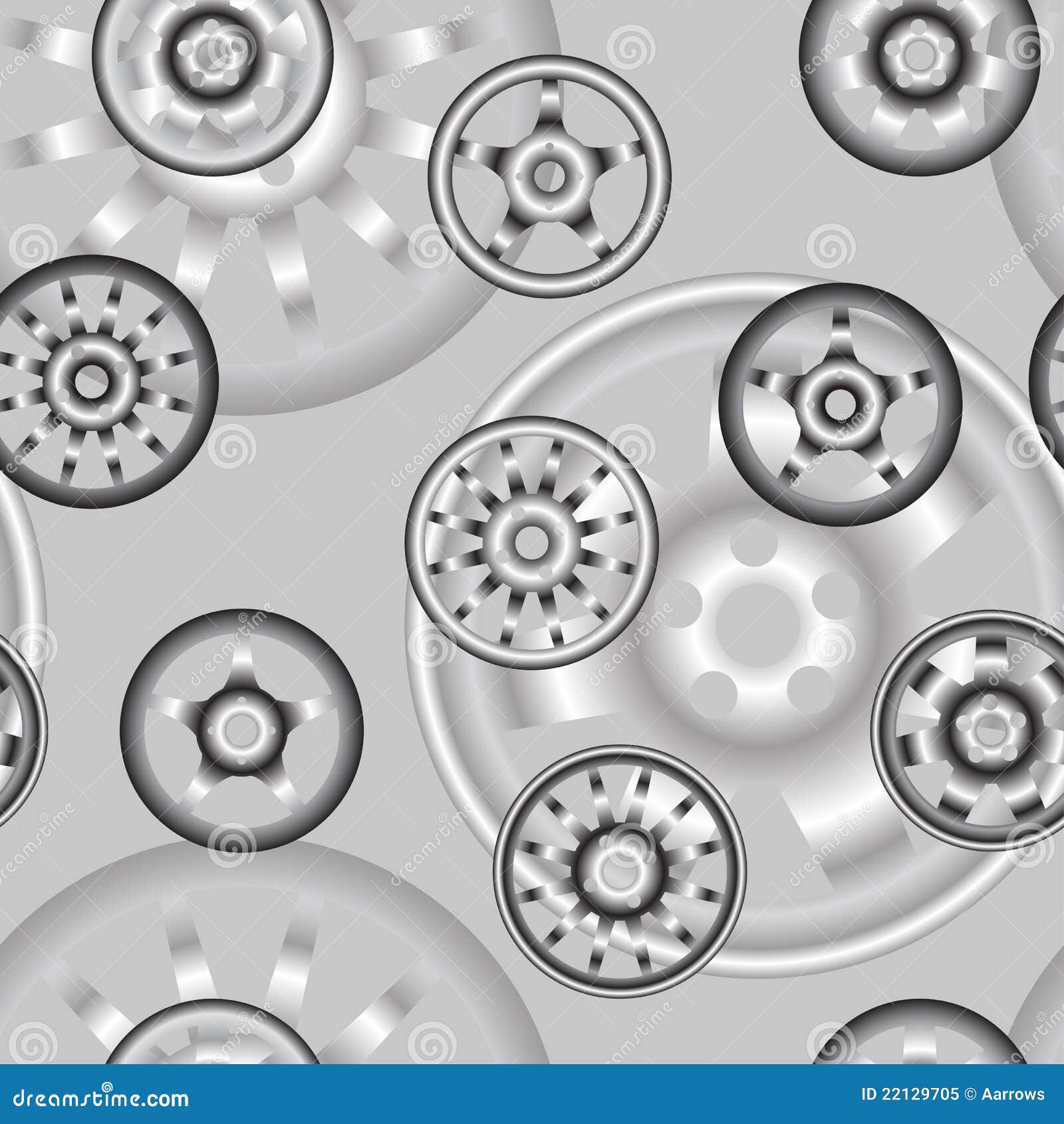 Automotive Wheel with Alloy Wheels. Stock Illustration - Illustration ...