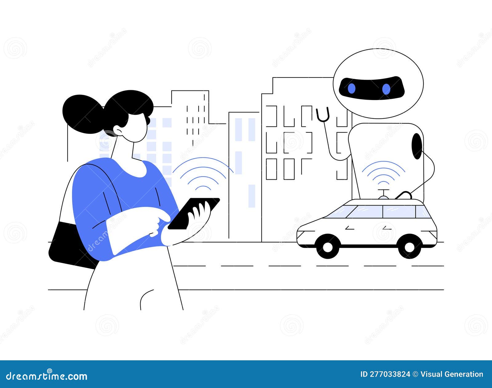 Autonomous Car Abstract Concept Vector Illustration. Stock Vector ...