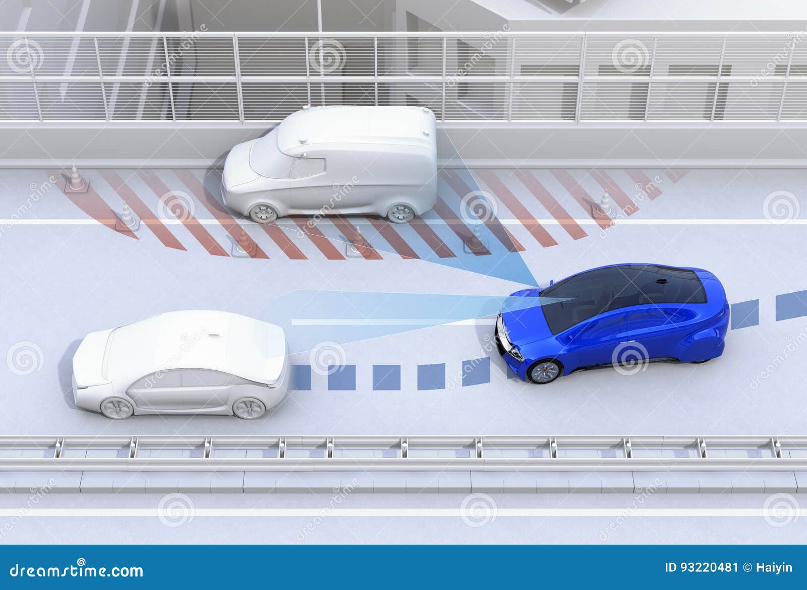 Autonomous Car Changing Lane Quickly To Avoid A Traffic Accident Stock ... Autonomous Car Changing Lane Quickly To Avoid A Traffic Accident Stock ...