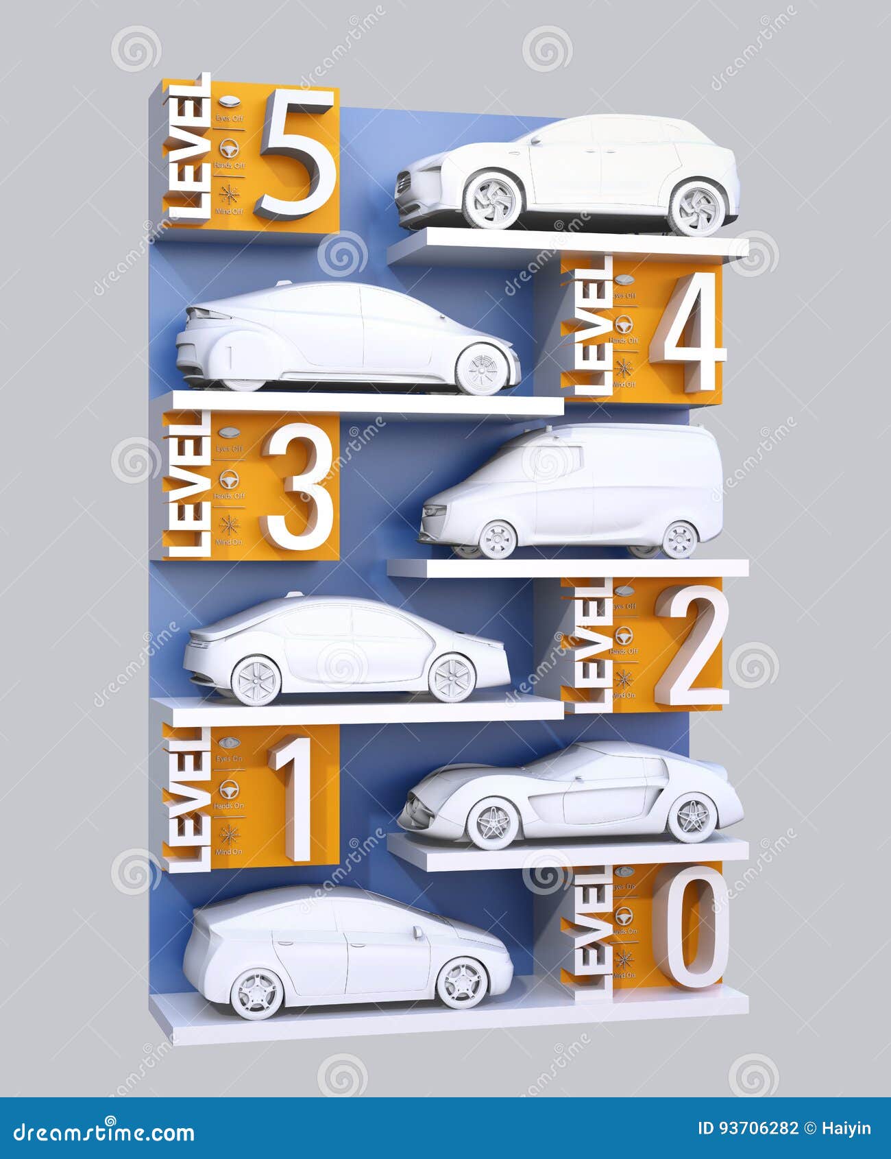 Autonomous Car Classification Concept Stock Illustration - Illustration ...