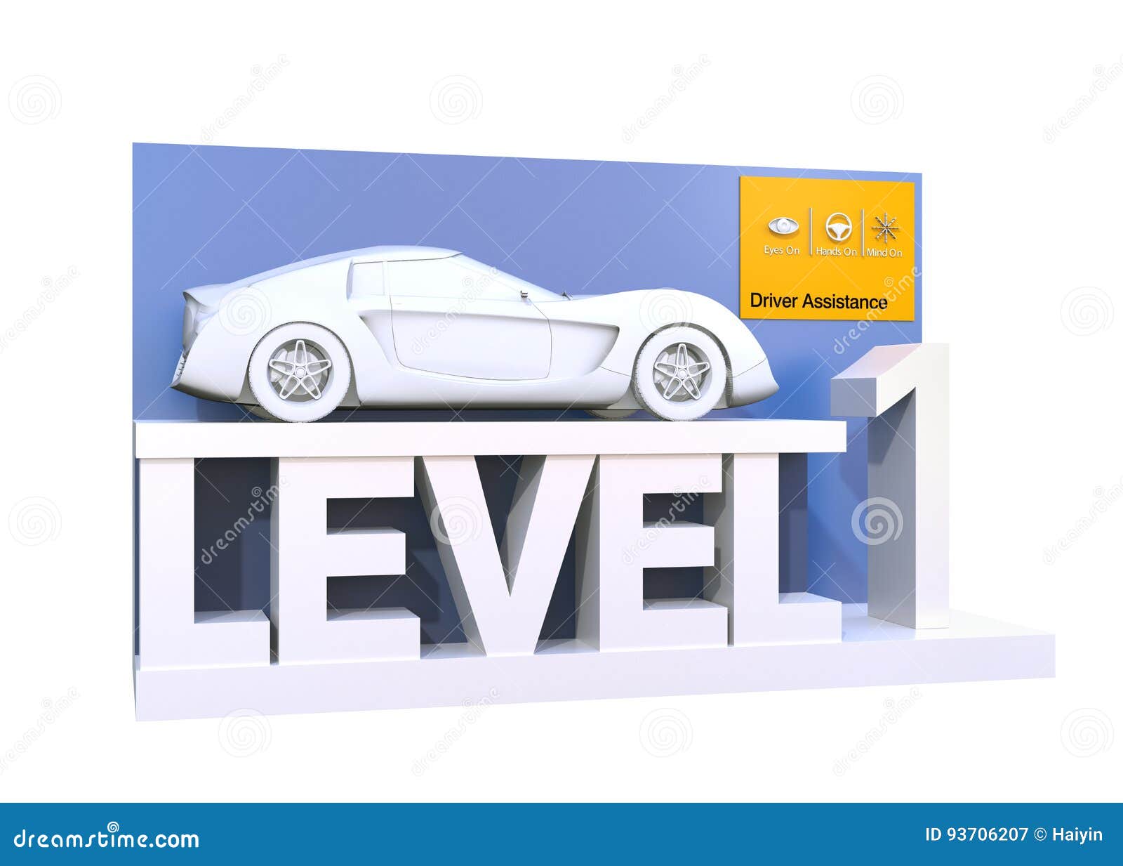 Autonomous Car Classification of Level 1 Stock Illustration ...