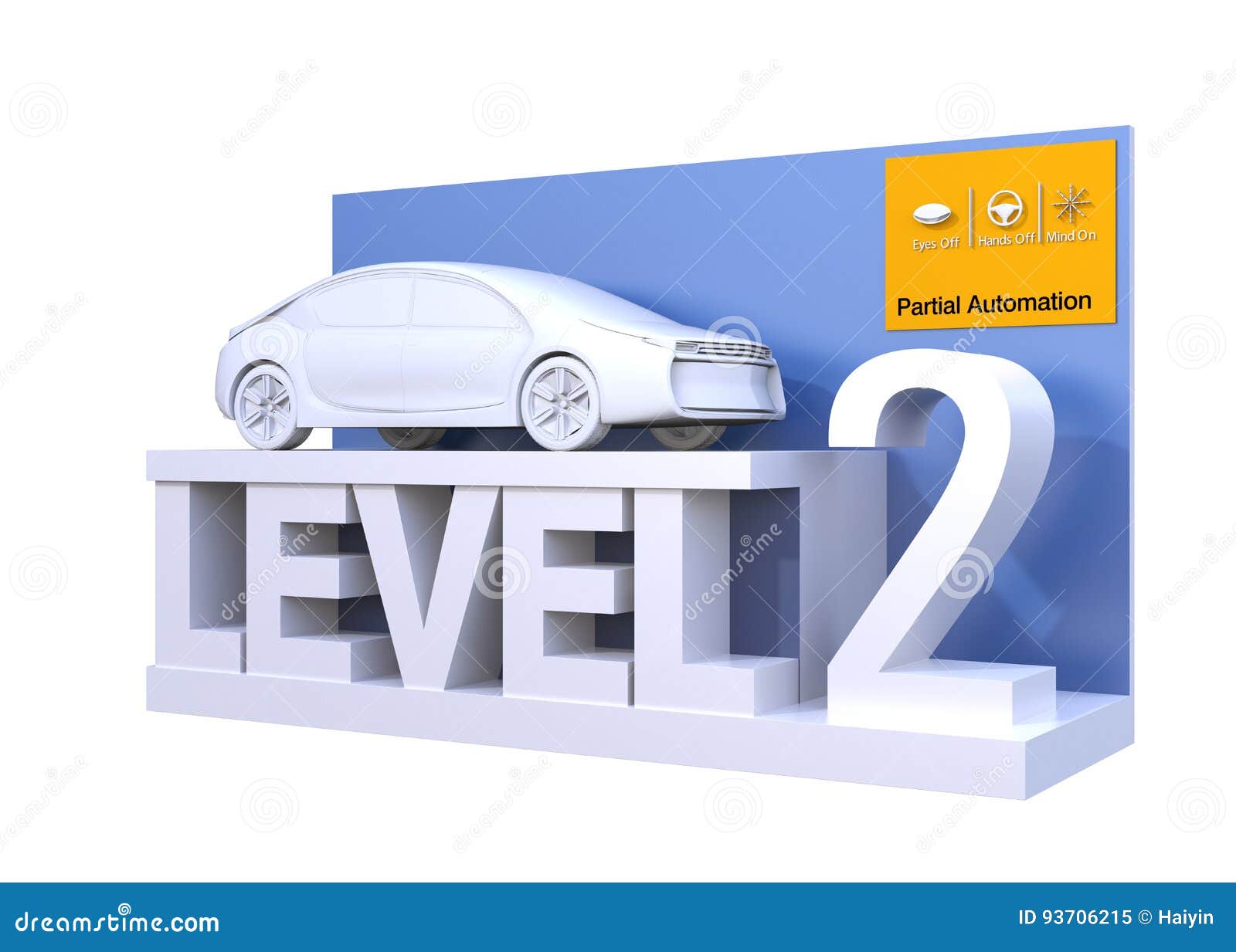 Autonomous Car Classification of Level 2 Stock Illustration ...