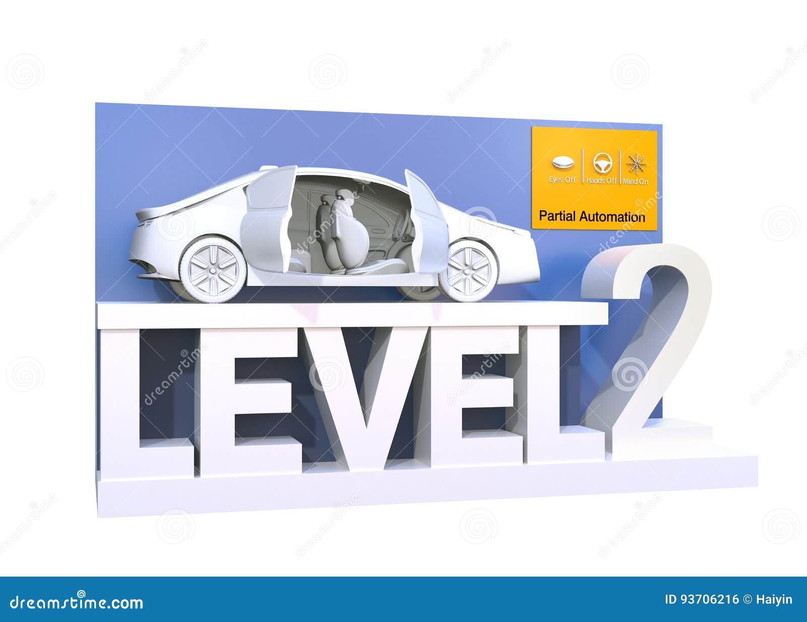 Autonomous Car Classification of Level 2 Stock Illustration ...