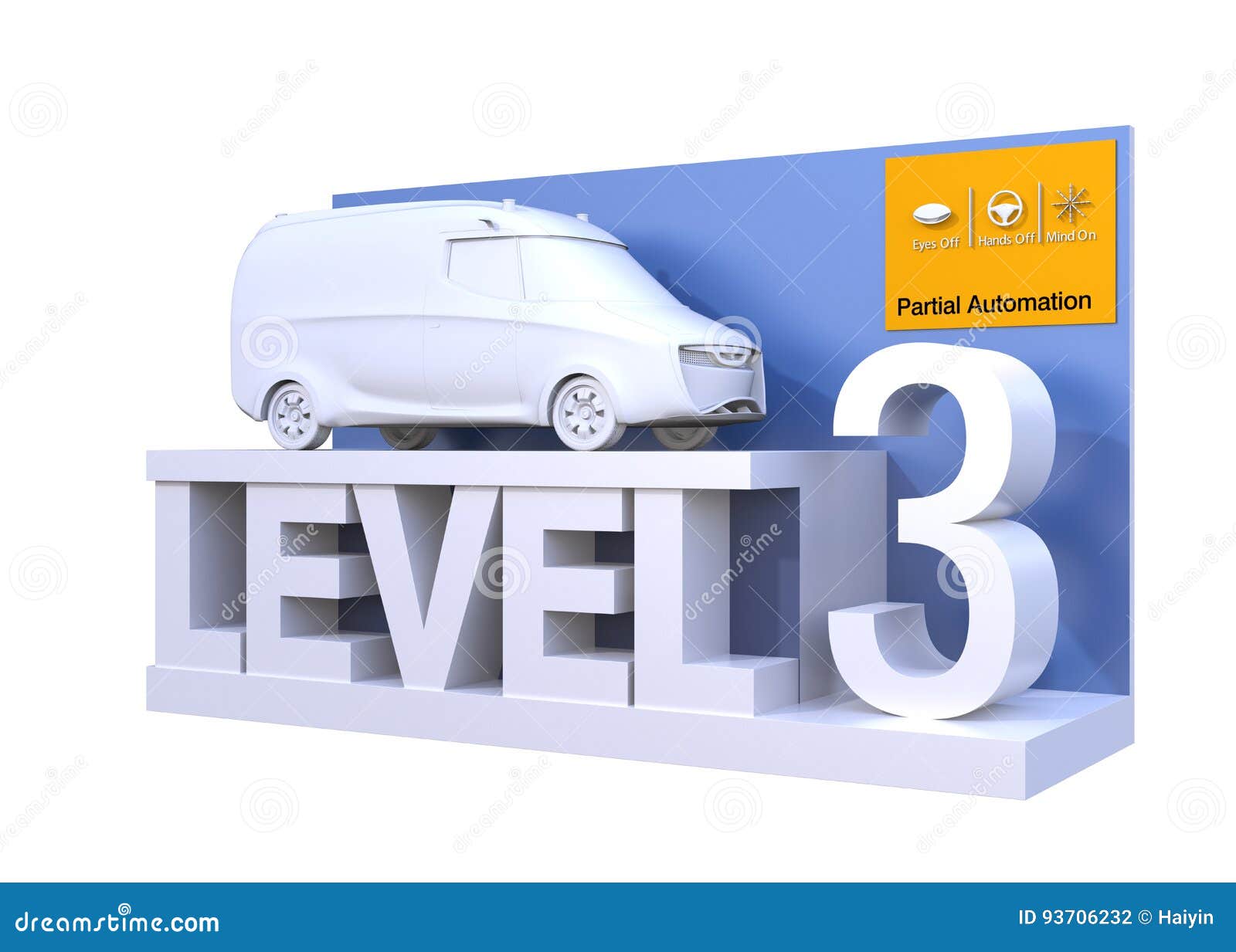 Autonomous Car Classification of Level 3 Stock Illustration ...