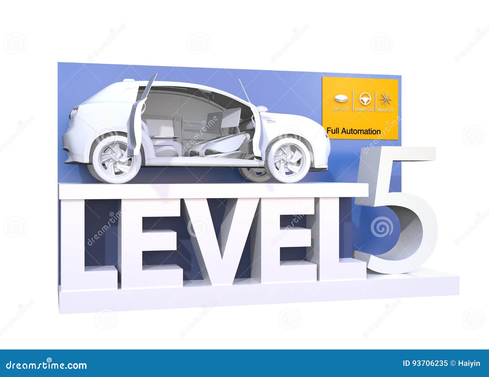 Autonomous Car Classification of Level 5 Stock Illustration ...