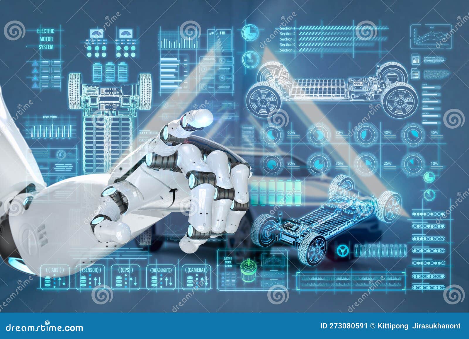 Autonomous Car Maintenance with Engineer Robot with Electric Car User ...