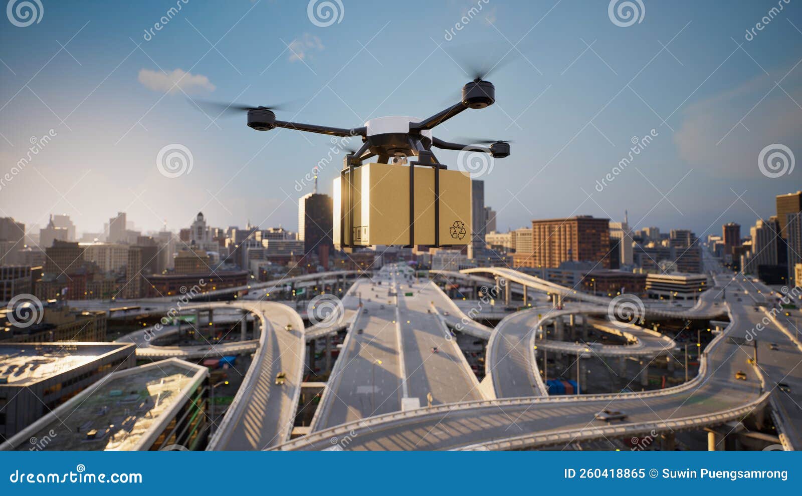 Autonomous Cargo Ship Docking At Futuristic Spaceport, With Colorful ... Autonomous Cargo Ship Docking At Futuristic Spaceport, With Colorful ...