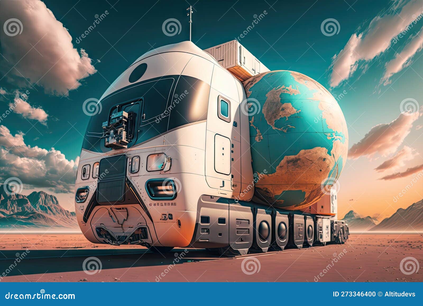 Autonomous Cargo Transportation System, Delivering Goods To Different ...