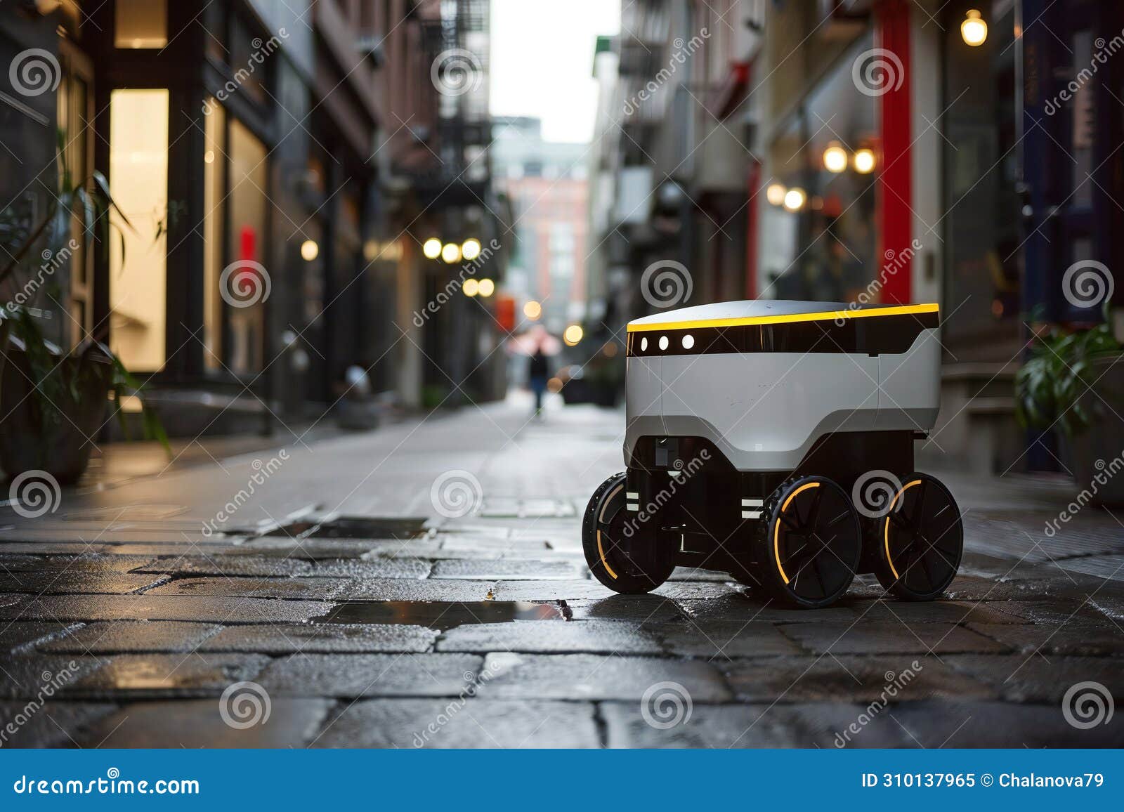 Autonomous Delivery Robot Concept of Future, Technology, Unmanned ...