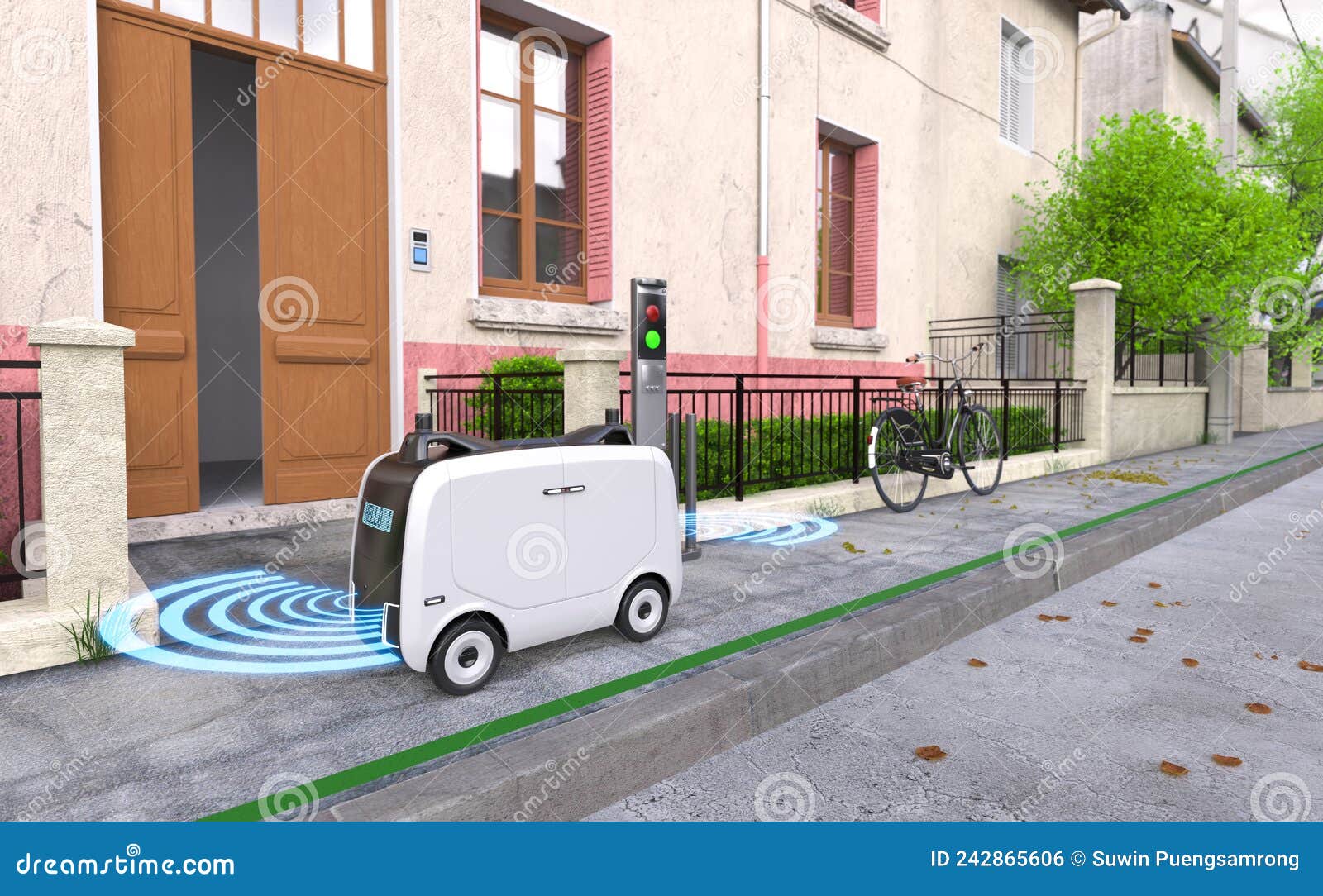 Autonomous Delivery Robot with 5g Cellular Connecting, Smart Technology ...