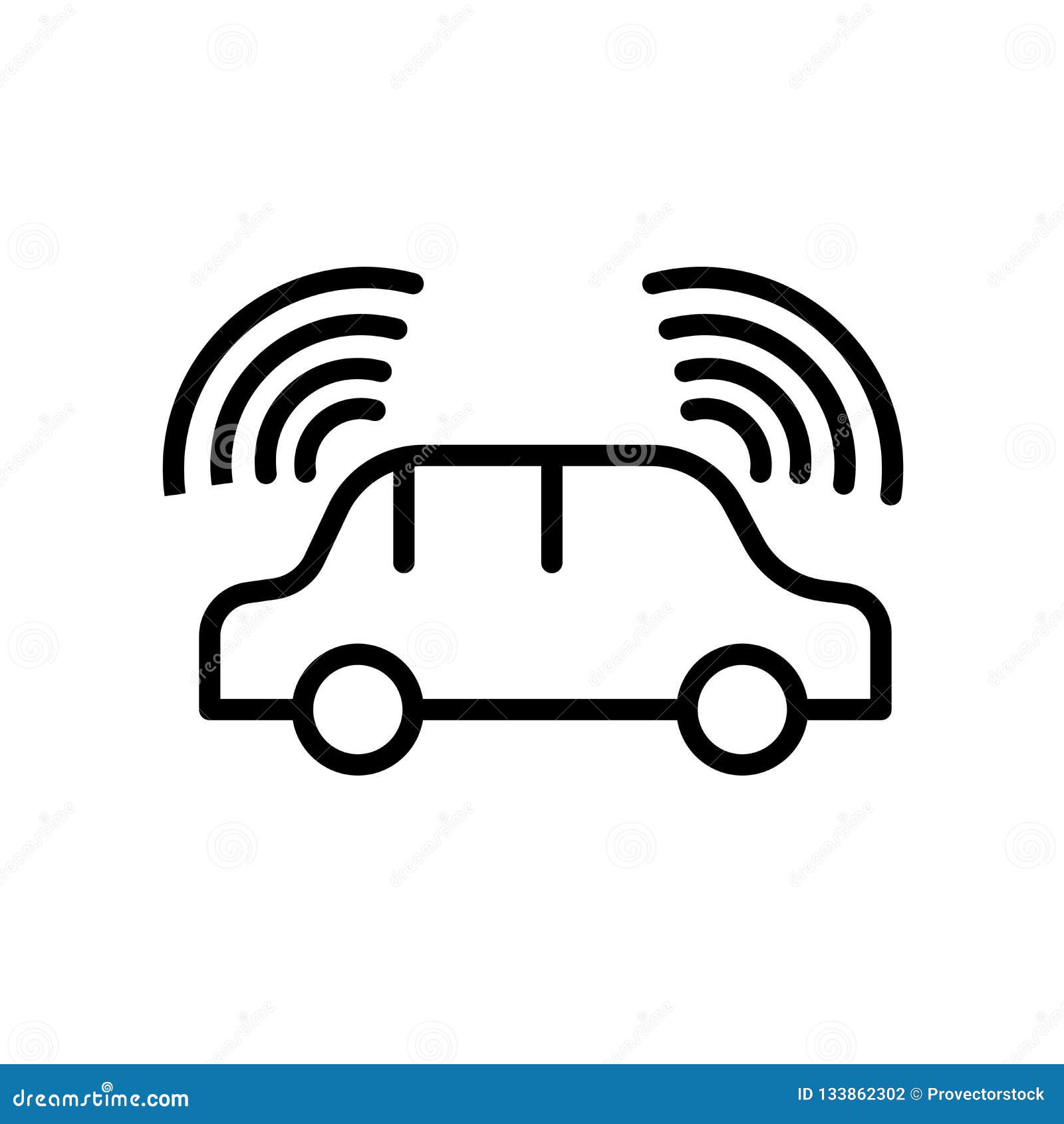 Driving Icon Vector Sign And Symbol Isolated On White Background ...