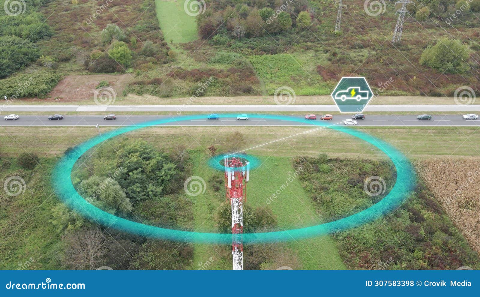 Autonomous Electric Car Navigated And Controlled By A Telecom Tower ...