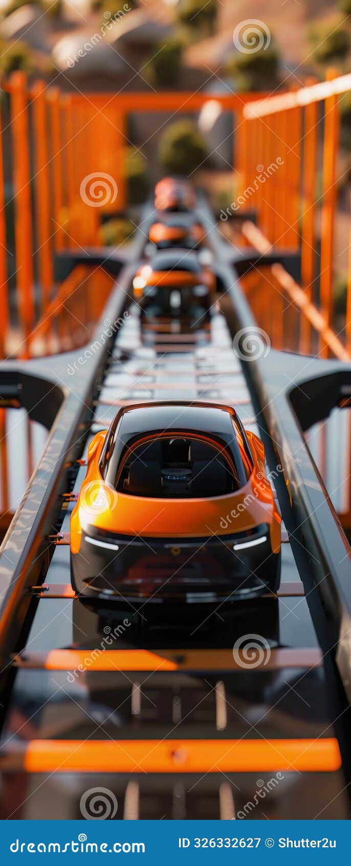 Autonomous Electric Vehicle Testing Facility with Cars Navigating ...