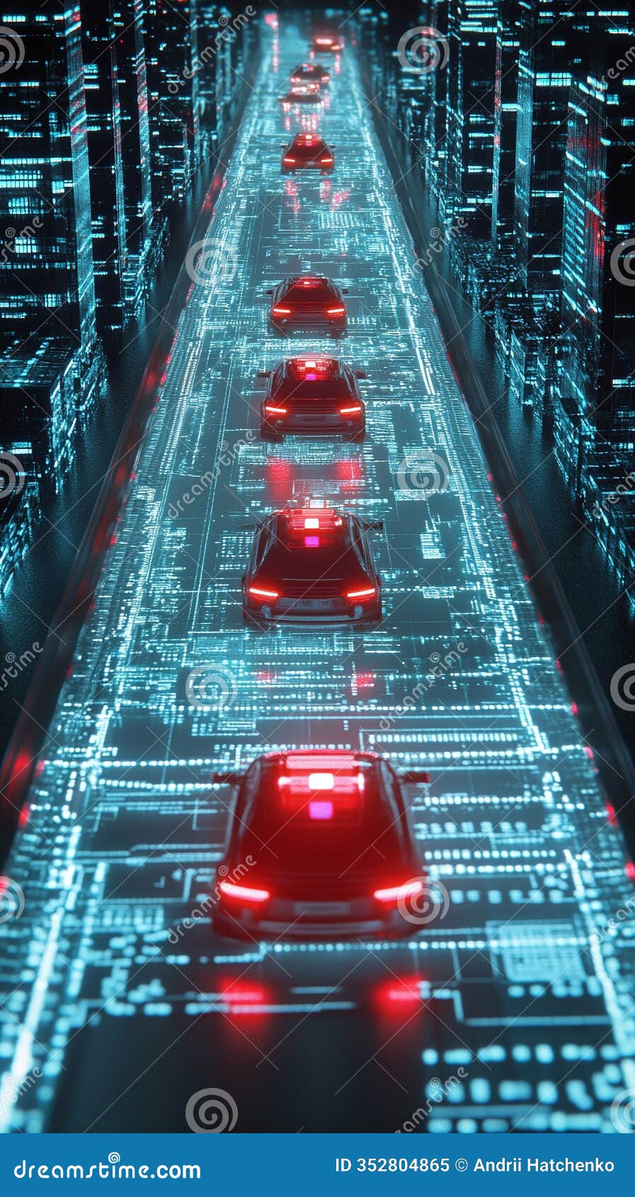 Autonomous Emergency Vehicle Of The Future A Futuristic Silhouette Of A ...