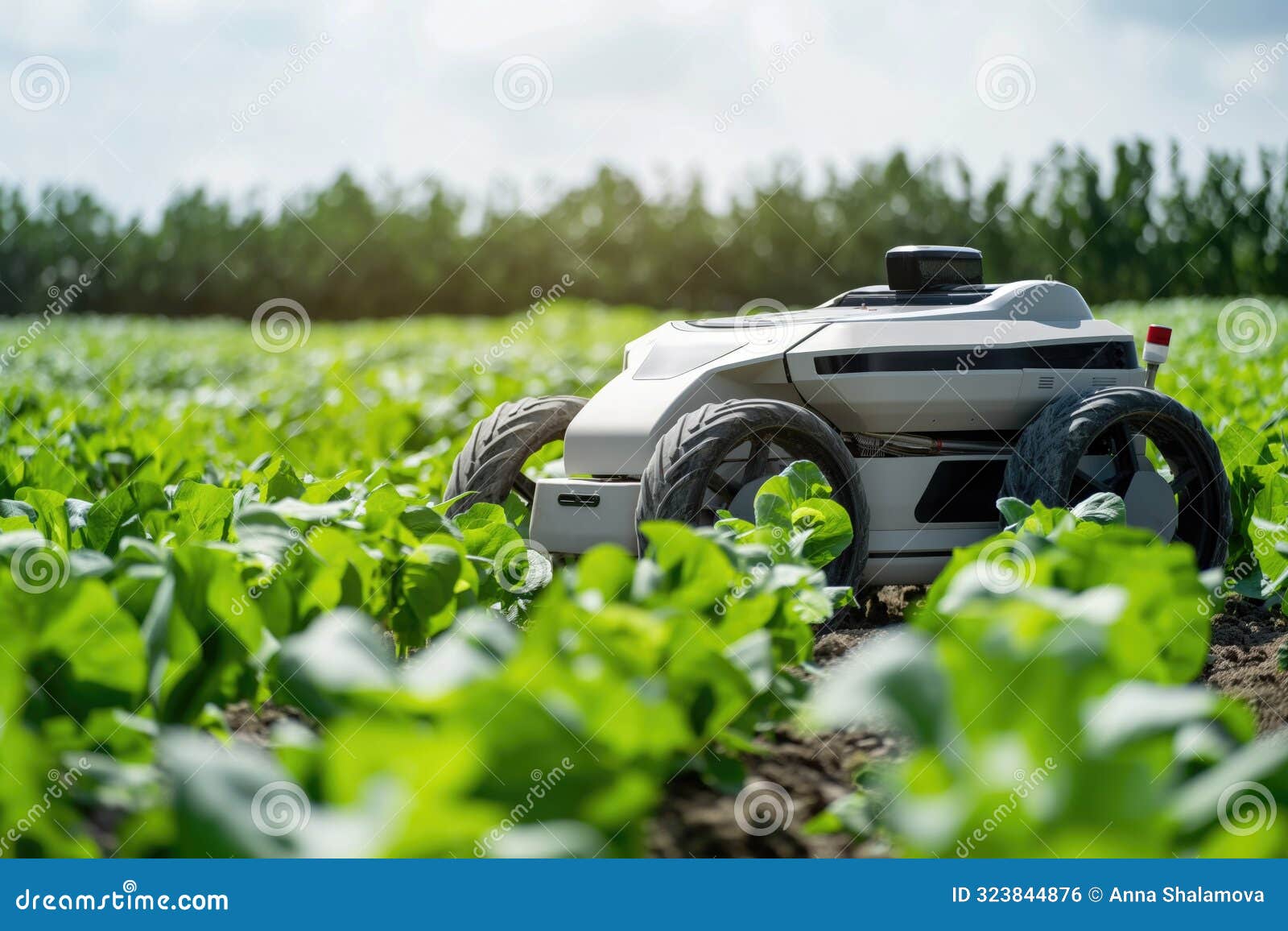Autonomous Farming Robot in a Vegetable Field. Stock Photo - Image of ... Autonomous Farming Robot in a Vegetable Field. Stock Photo - Image of ...