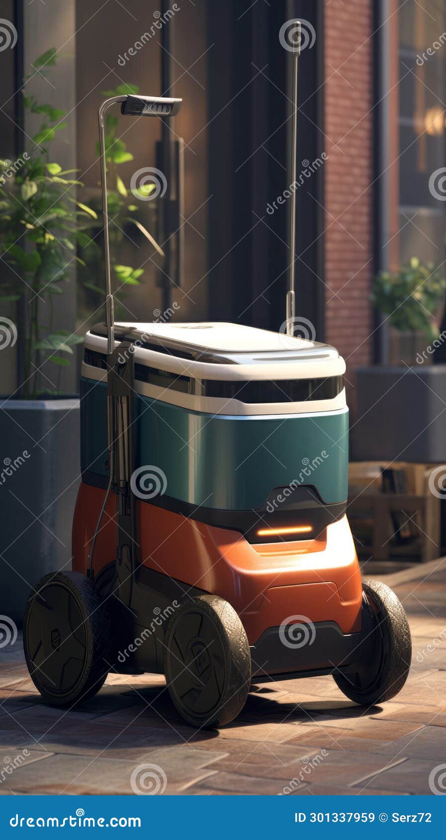 Autonomous Food Delivery Robot Royalty-Free Stock Photography ...