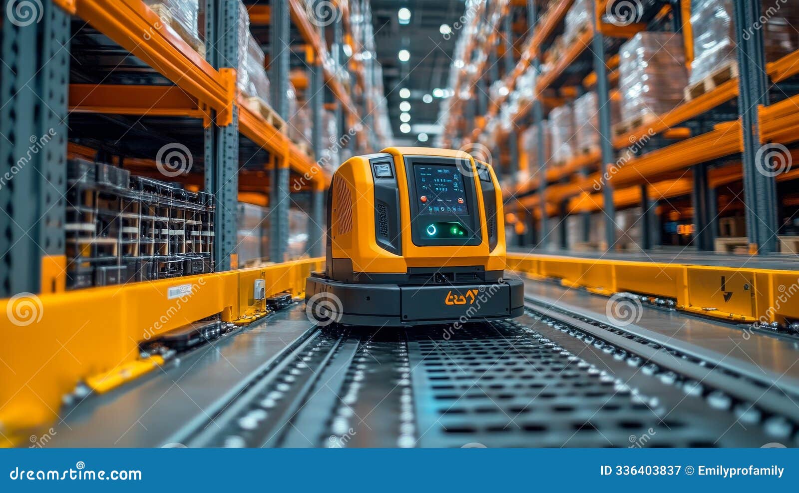 Autonomous Guided Vehicle Navigating a Warehouse Aisle for Precise ...
