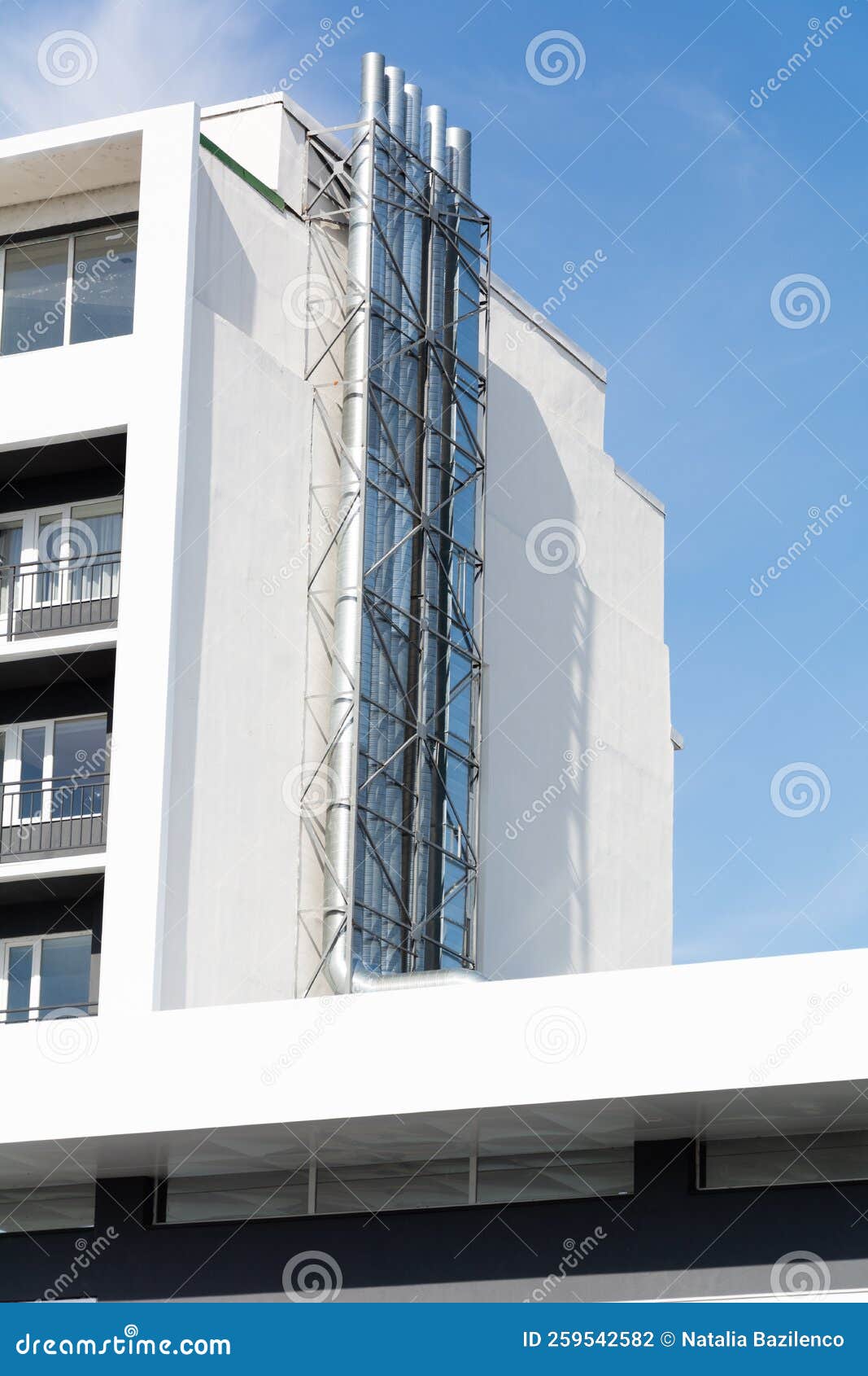 Autonomous Heating System. External Pipes of Autonomous Heating System ...