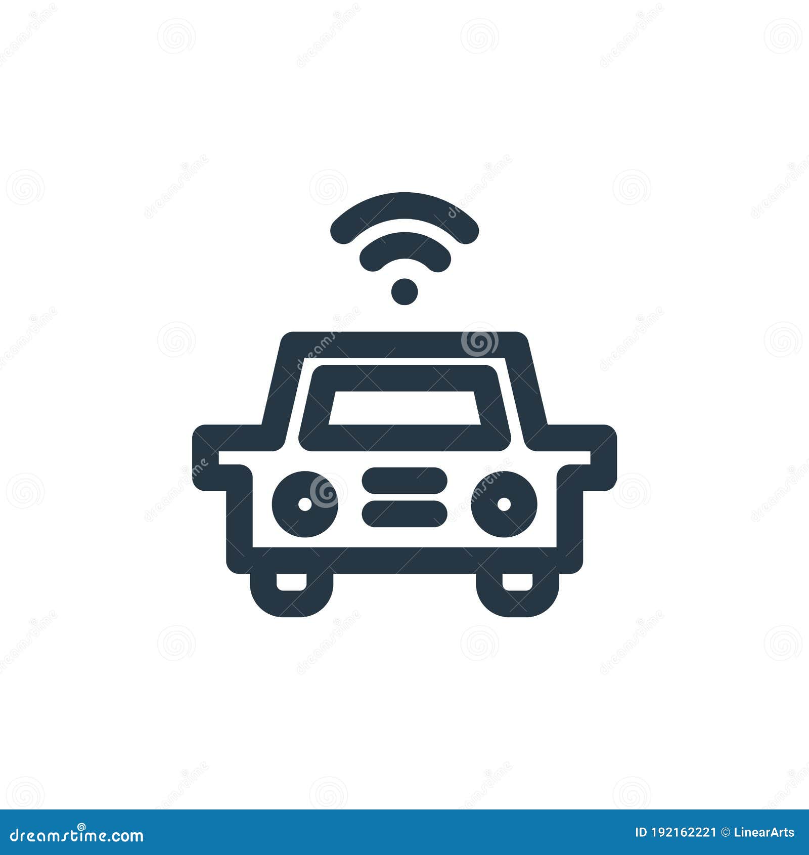 Autonomous Icon Vector from Technology Concept. Thin Line Illustration ...
