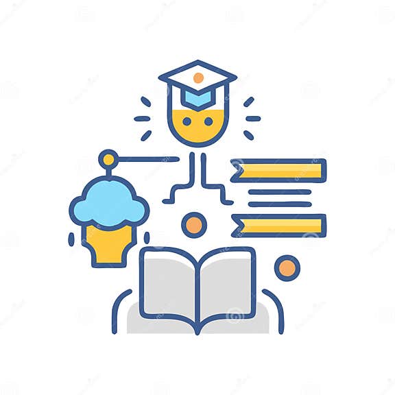 Autonomous Learning Icon stock vector. Illustration of learning - 351932265
