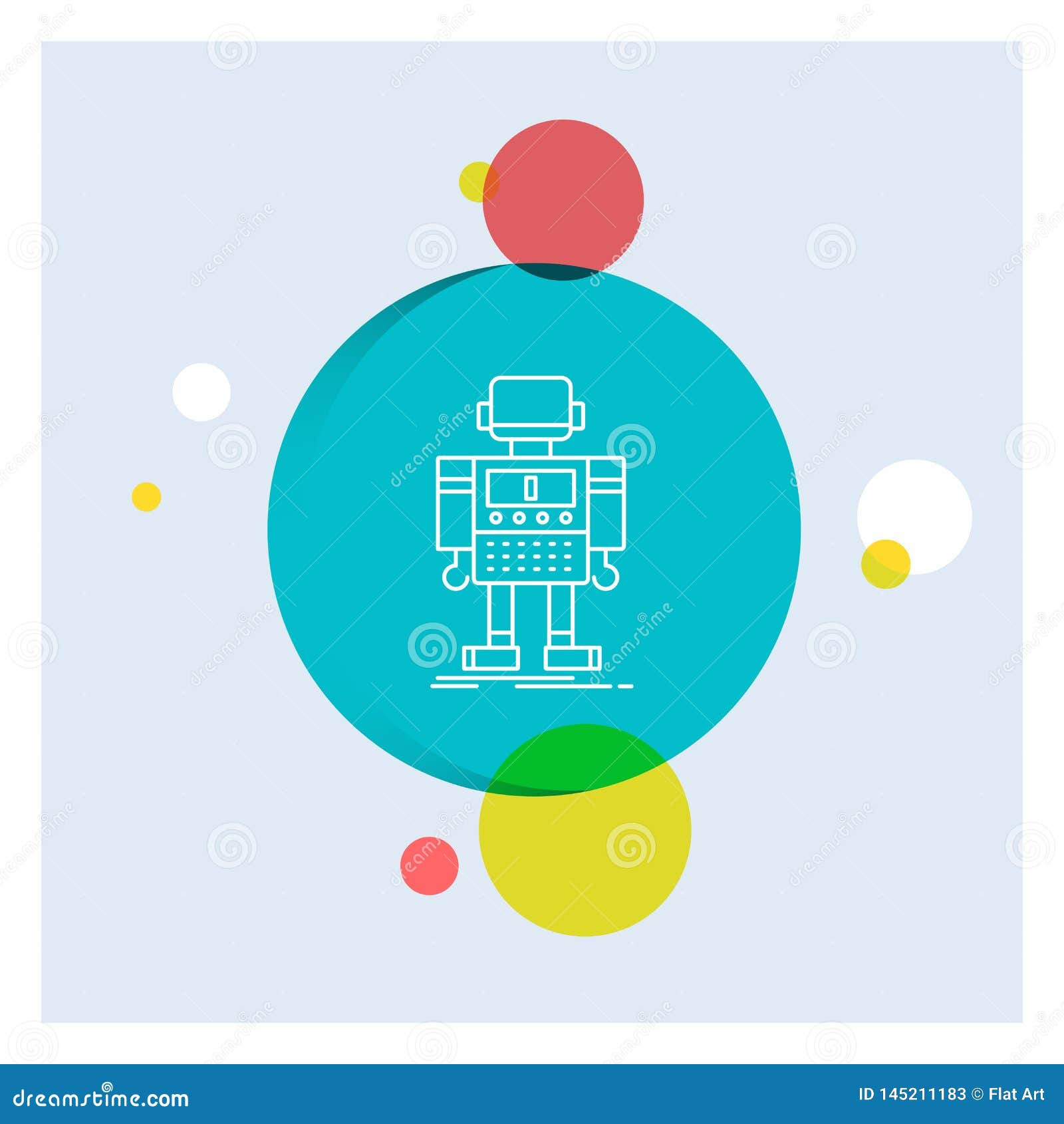 Autonomous, Machine, Robot, Robotic, Technology White Line Icon ...