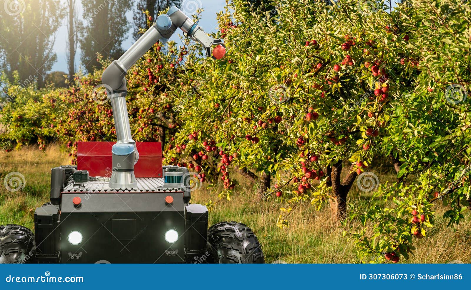 Autonomous Robot Harvester with Robotic Arm Harvesting Apples on a ... Autonomous Robot Harvester with Robotic Arm Harvesting Apples on a ...