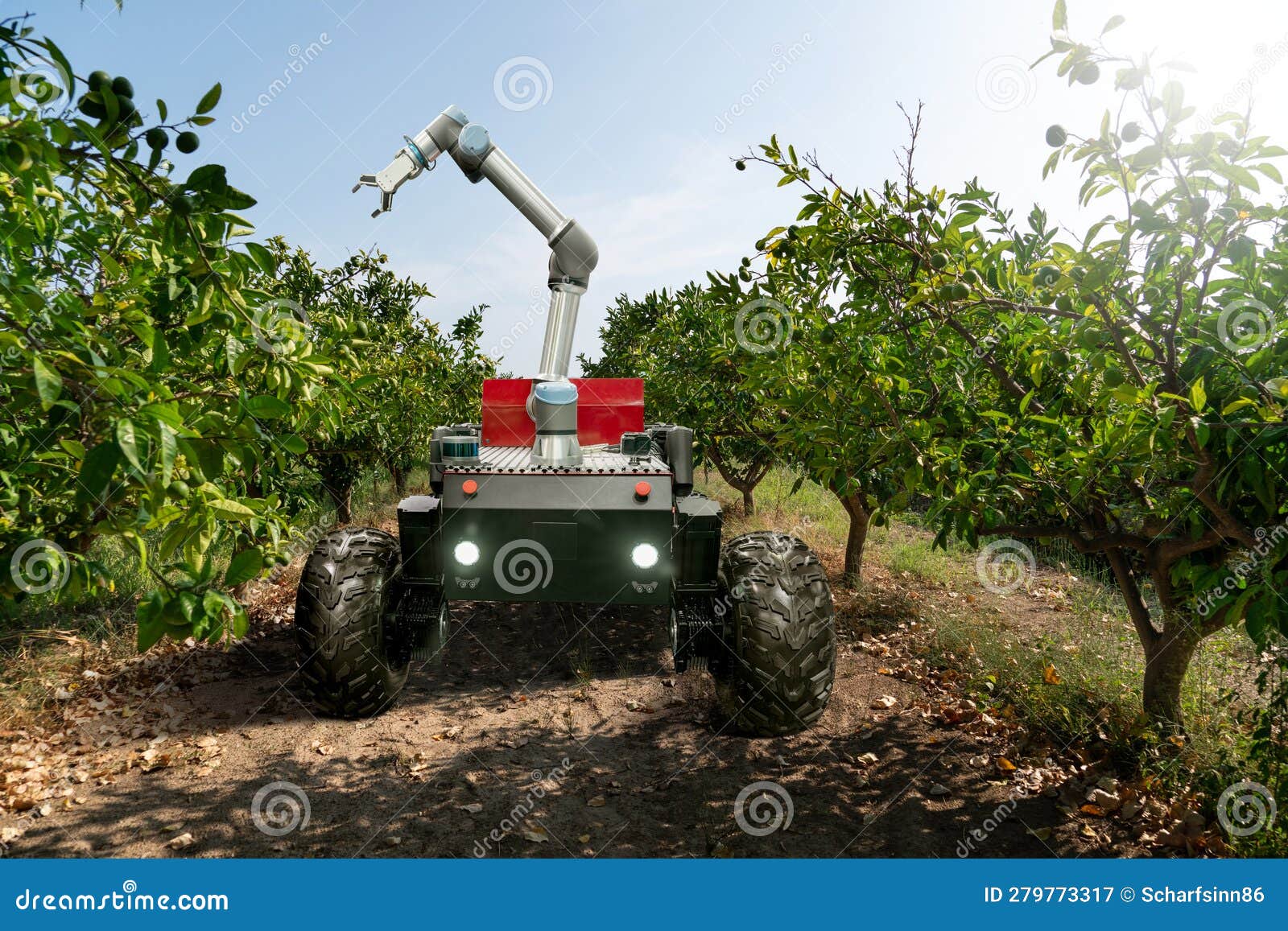 Autonomous Robot Harvester With Robotic Arm Harvesting Fruits On A ... Autonomous Robot Harvester With Robotic Arm Harvesting Fruits On A ...