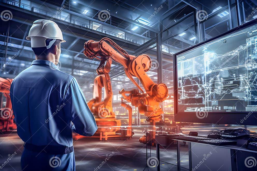 Autonomous Robot Technology Helps Industrial Engineering. Generative AI ...