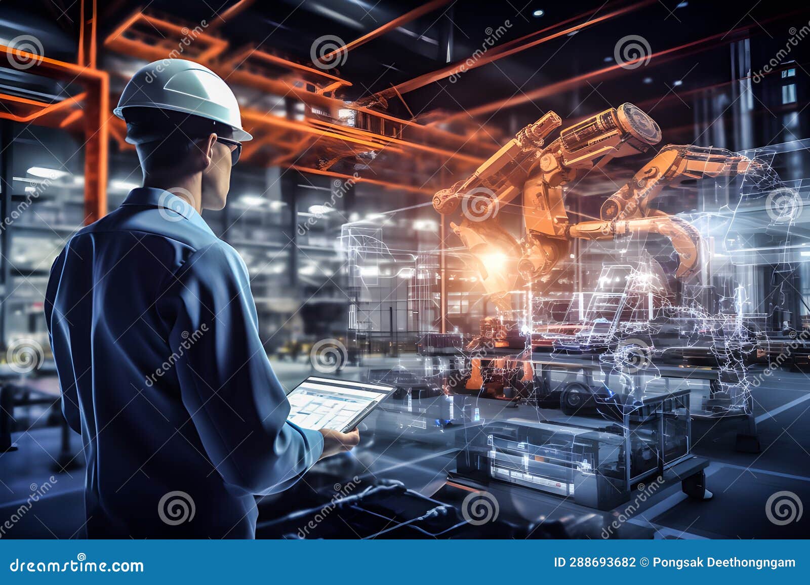 Autonomous Robot Technology Helps Industrial Engineering. Generative AI ...