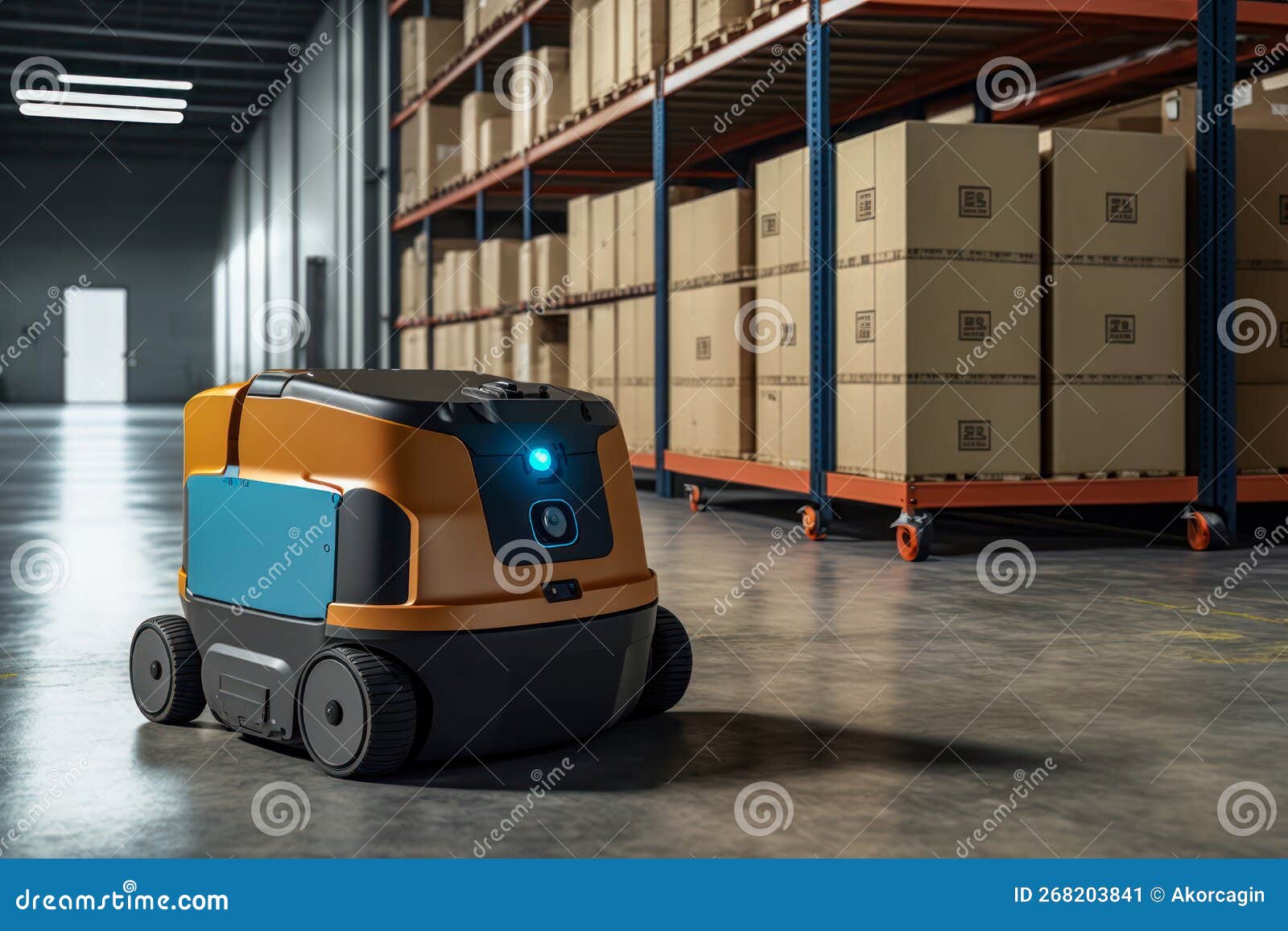 Autonomous Robot Transportation in Warehouse Modern Innovative ...