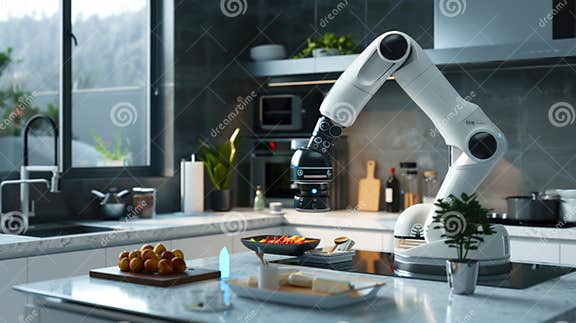 An Autonomous Robotic Arm Equipped with Culinary Tools, Precisely ...