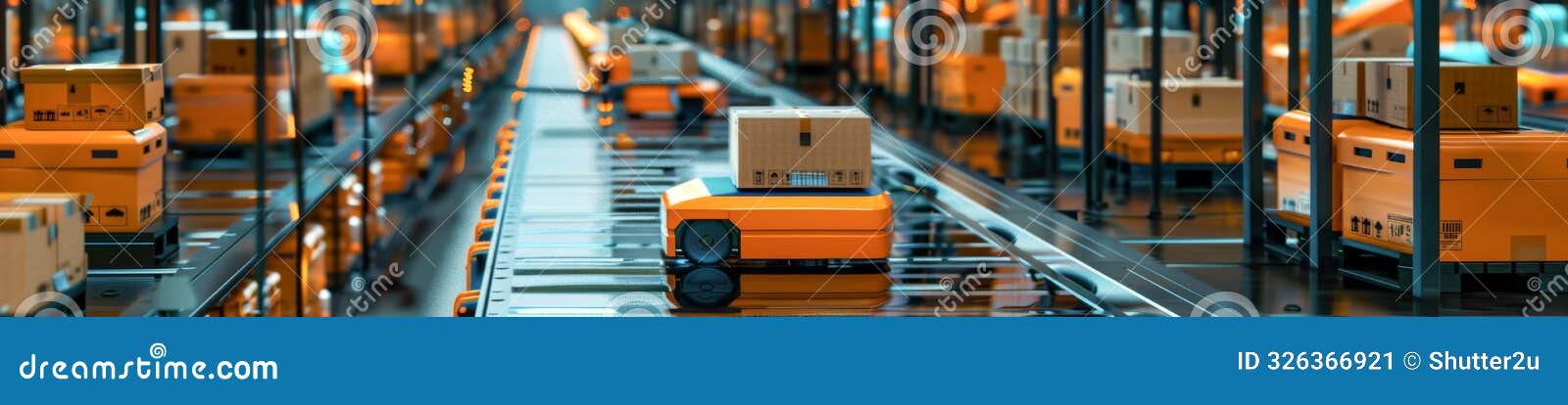 Autonomous Robots Sorting and Packaging Items in a Distribution Center ...