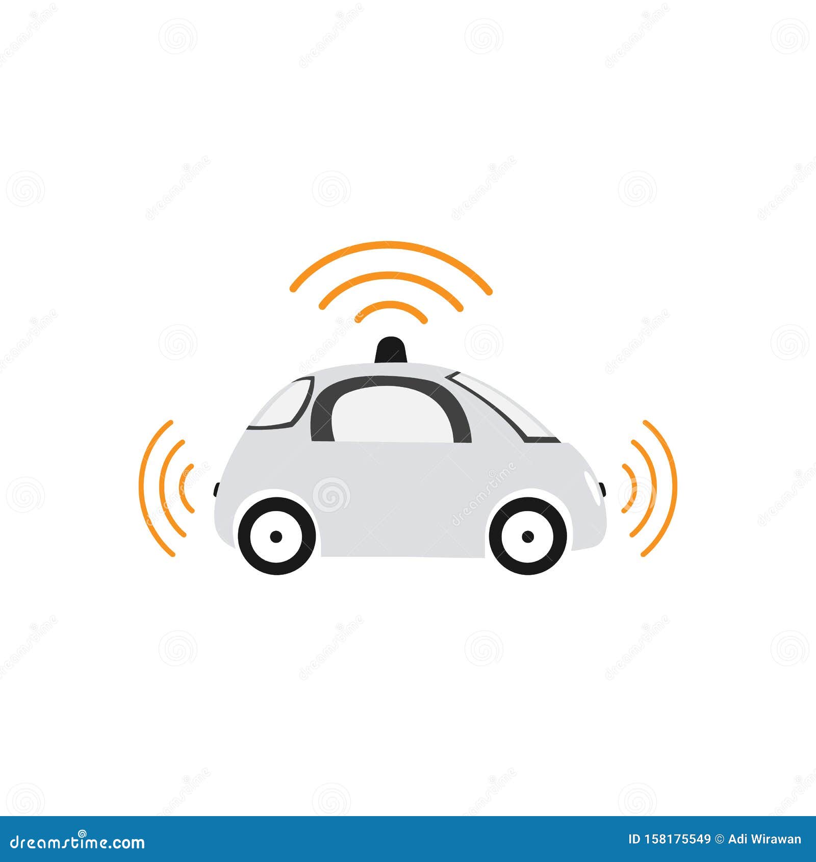Autonomous Self Driving Car Vector Image Design Illustration ...