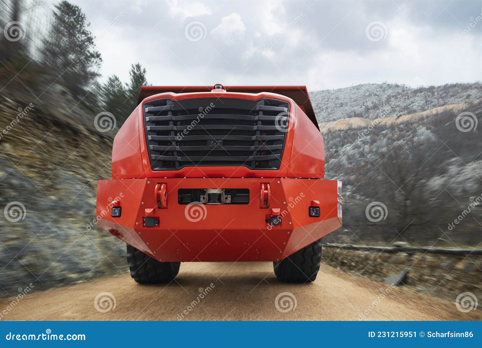 Autonomous Self-driving Mining Truck Stock Image - Image of vision ...