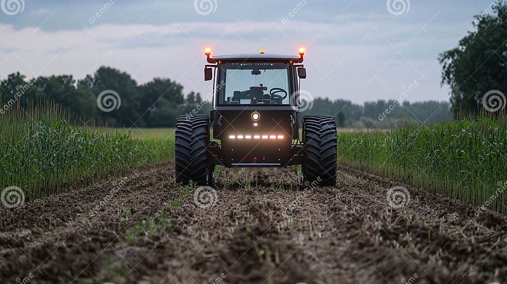 Autonomous Self-driving Tractor with Computer Vision Sensors Navigating ...